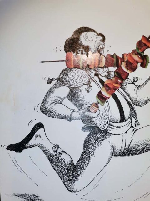 "CORRIDA BROCHETTES" - INEDIT / planche originale encre et collage de ...